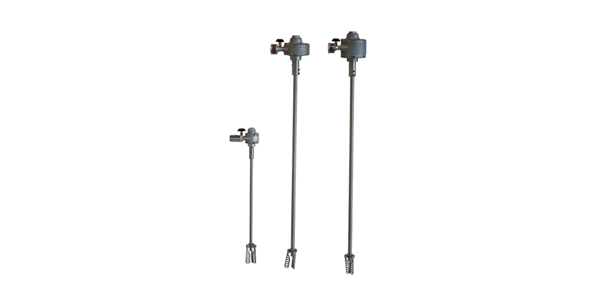 Berizzi | Pneumatic stirrers with shaft and extendable propeller